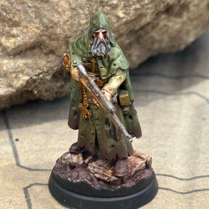 3D Print of Trench Crusade - Sniper Priest (Sniper Rifle) - New Antioch ...