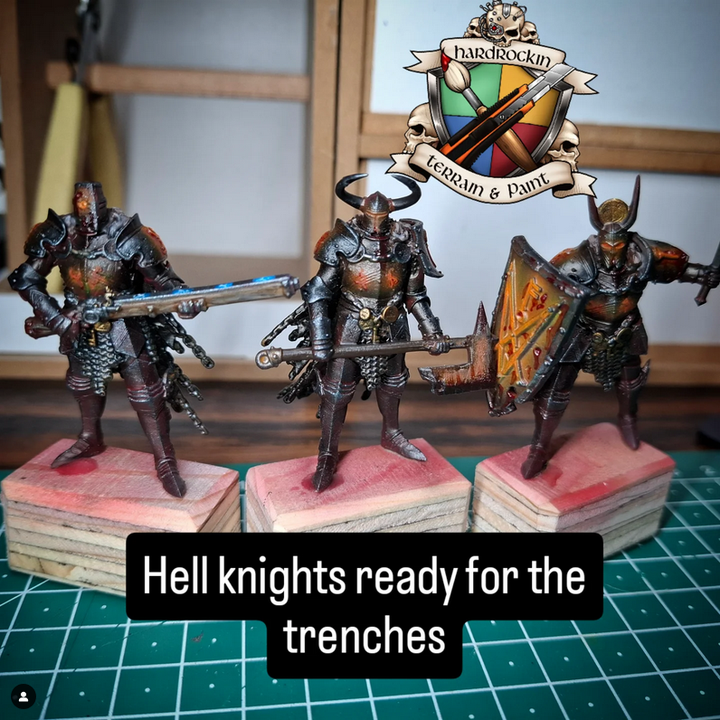 3D Print of Trench Crusade - Hell Knights - Court of the Seven Headed Serpent by HardRockinAmigo