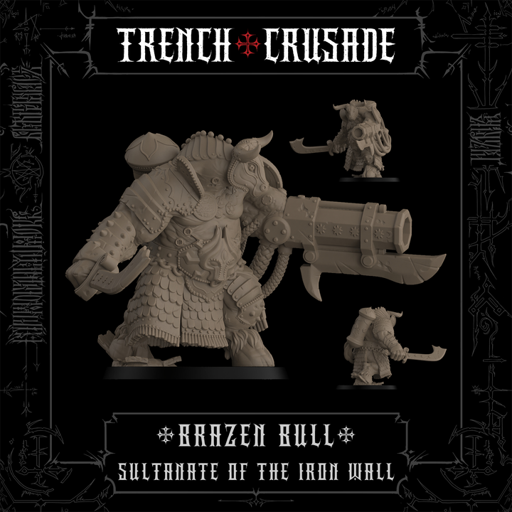 3D Printable Trench Crusade - Brazen Bull - Iron Sultanate by Factory ...