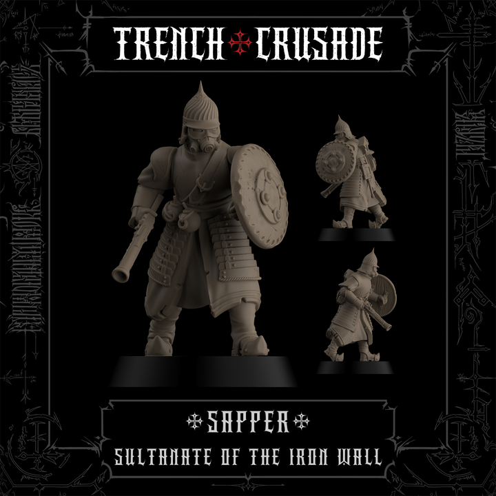 3D Printable Trench Crusade - Sapper - Iron Sultanate by Factory ...
