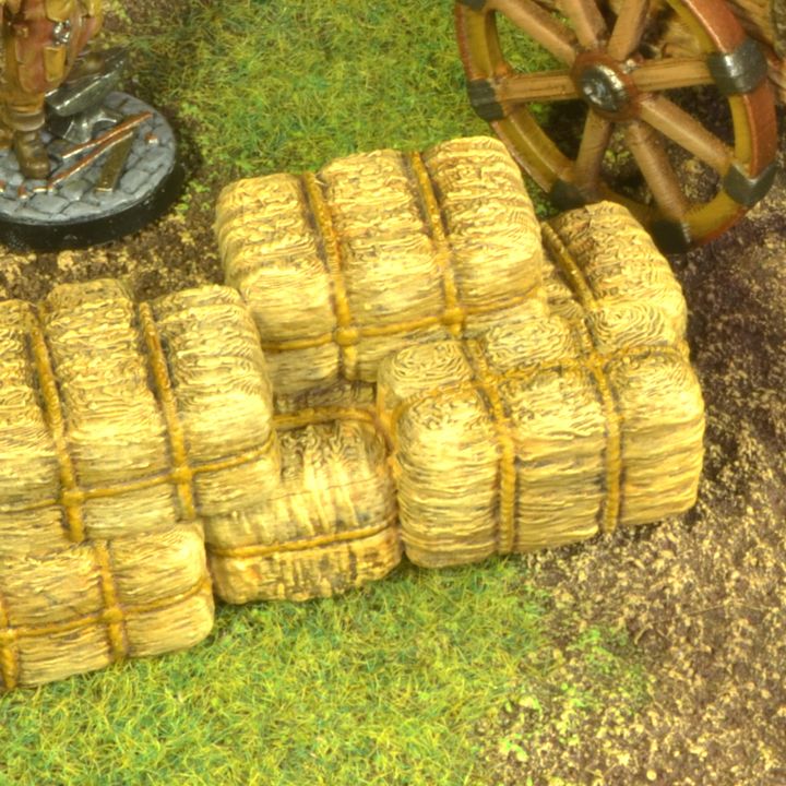 3D Printable Bales Hay by Dani Amengual