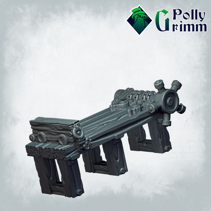 3D Printable Empire of Sin. Terrain. Execution rack by PollyGrimm