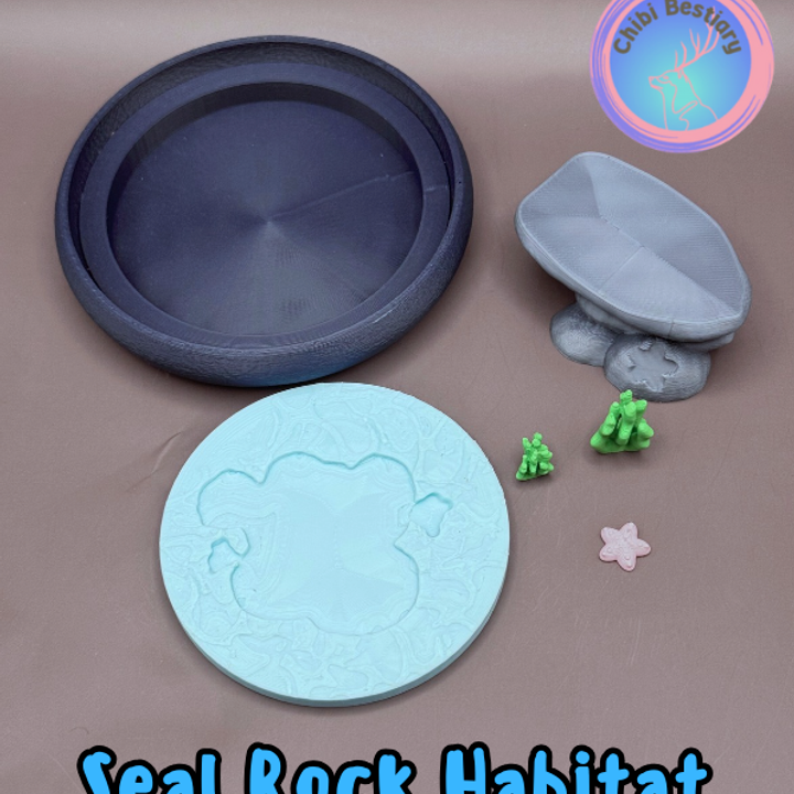 3D Printable Seal Rock Habitat by ChibiBestiary
