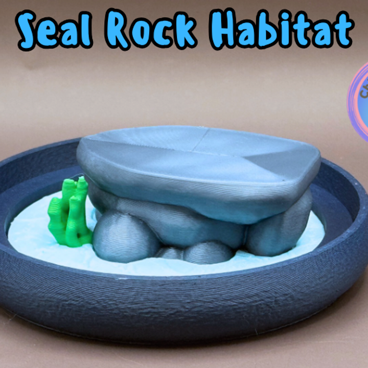 3D Printable Seal Rock Habitat by ChibiBestiary