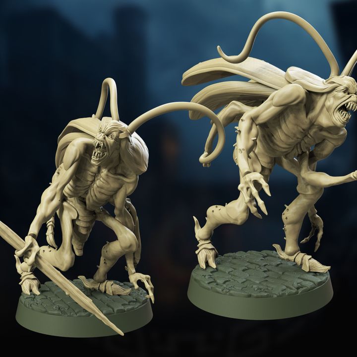 3D Printable Cockroach Men by Crippled God Foundry