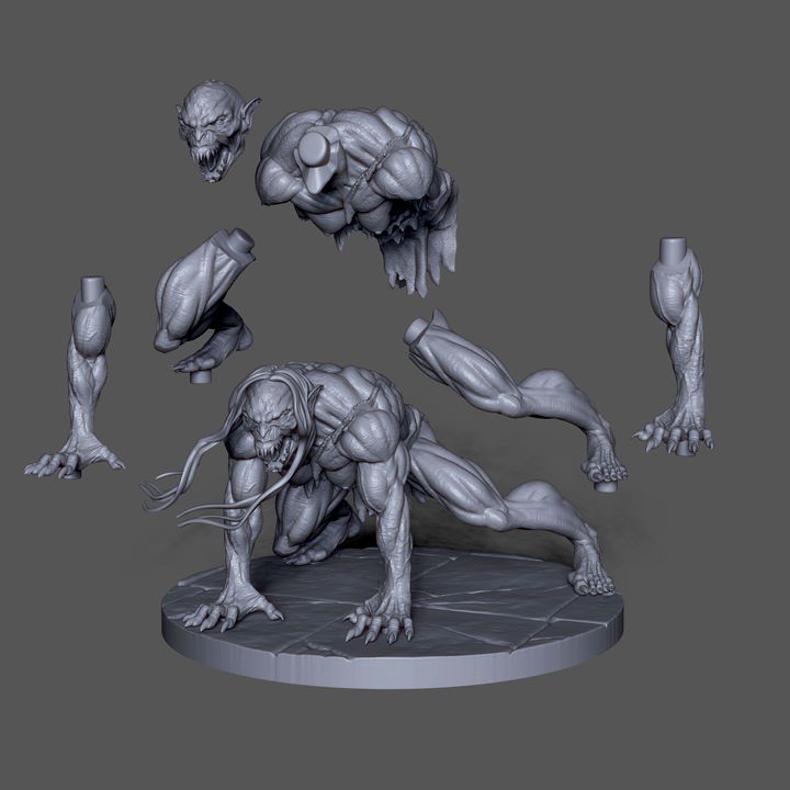 3D Printable the Witcher 3 Striga by Denis