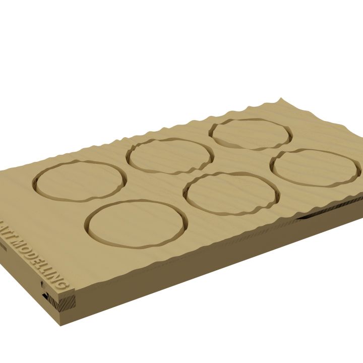 3D Printable Desert Mini Bases by Kathy Millatt Modelling