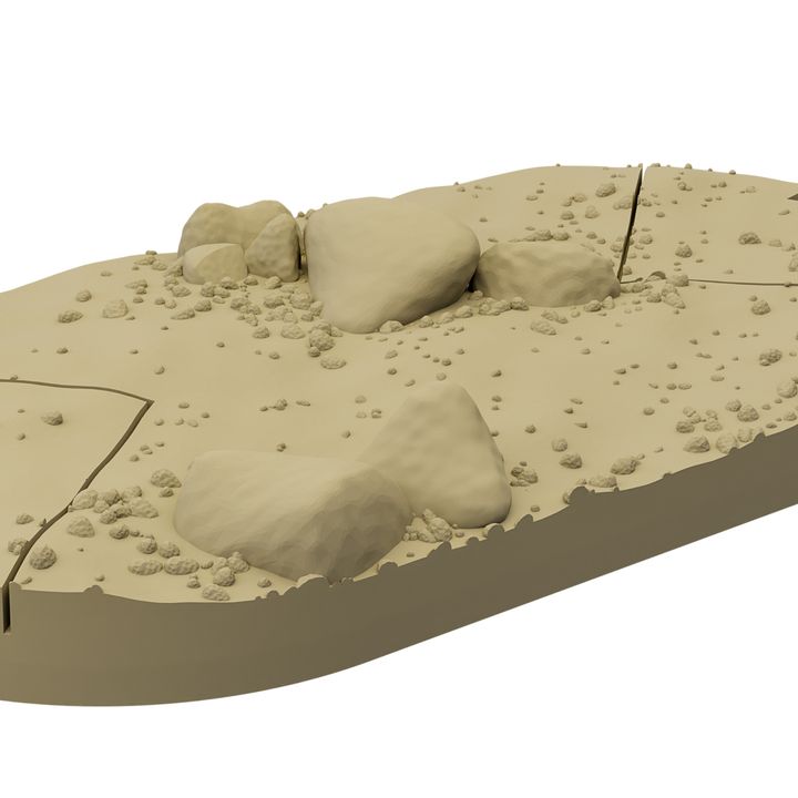 3D Printable Desert Mini Bases by Kathy Millatt Modelling