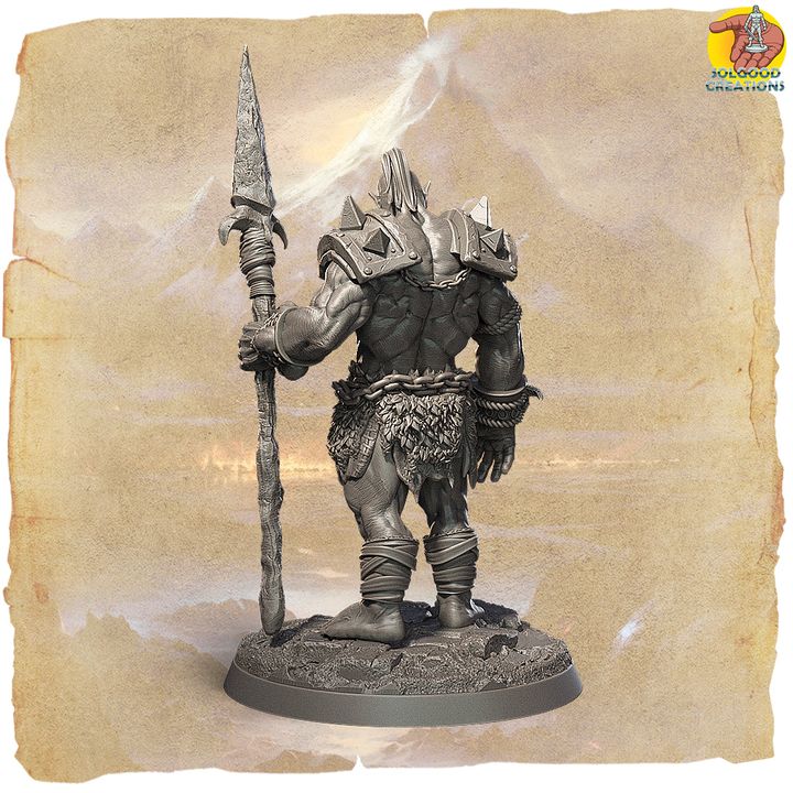 3D Printable Male Orc Pose 2 by SolGood Creations