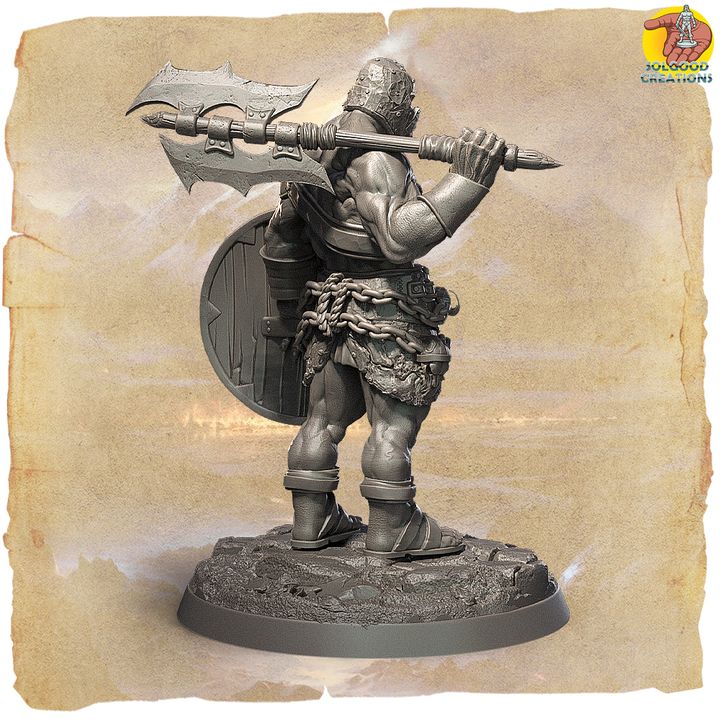 3D Printable Male Orc Pose 3 by SolGood Creations