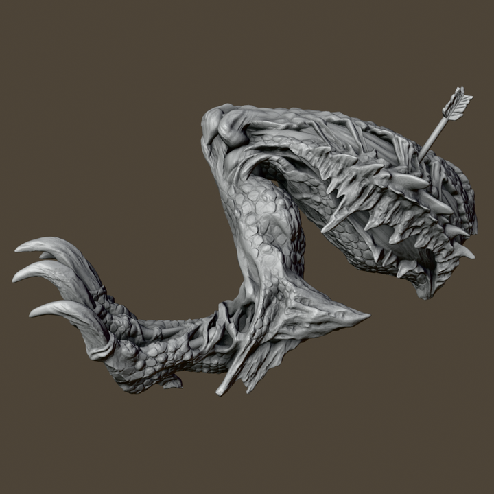 3D Printable Slain Dragon by SolGood Creations