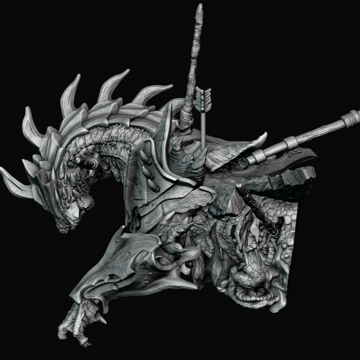 3D Printable Slain Dragon 2 by SolGood Creations