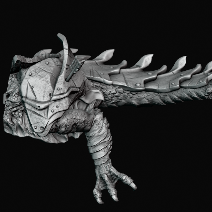 3D Printable Slain Dragon 2 by SolGood Creations