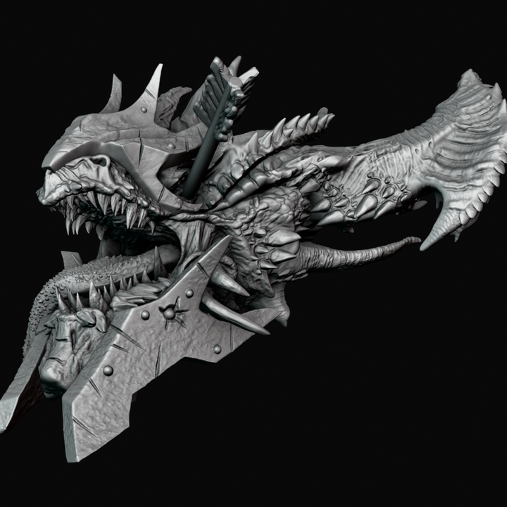 3D Printable Slain Dragon 2 by SolGood Creations