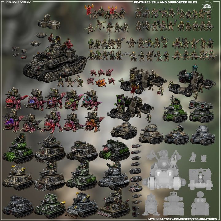 3D Printable Gobber Grunts - Army Deal by ZBSminiatures