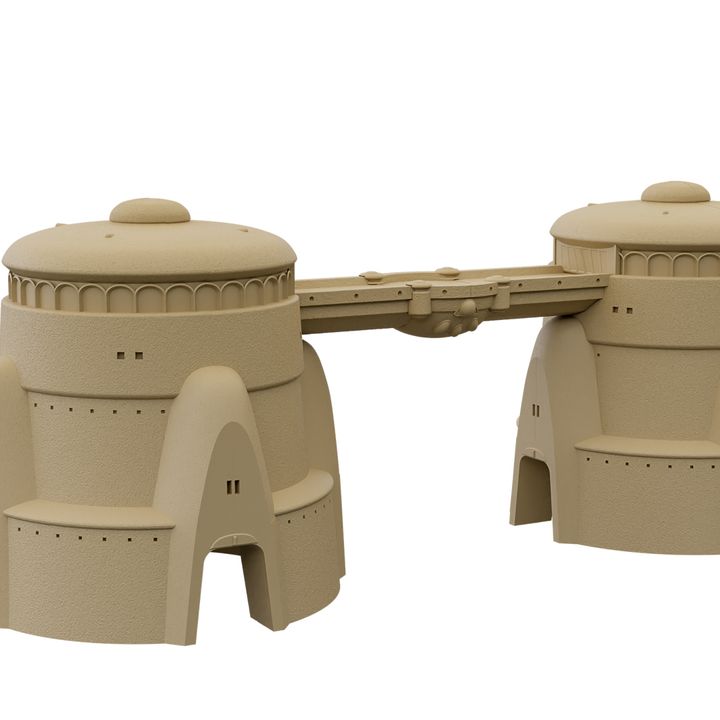 3D Printable Galactic Racers Track Buildings Terrain Set by Kathy ...