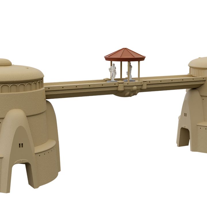 3D Printable Galactic Racers Track Buildings Terrain Set by Kathy ...