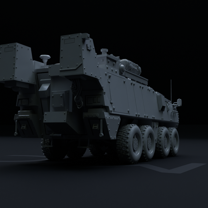 3D Printable Swiss MOWAG III ABC Aufkl.Fz. NBC recon vehicle by The ...