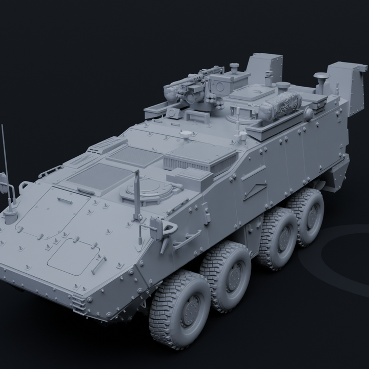 3D Printable Swiss MOWAG III ABC Aufkl.Fz. NBC recon vehicle by The ...