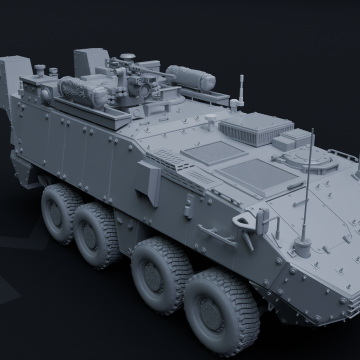 3D Printable Swiss MOWAG III ABC Aufkl.Fz. NBC recon vehicle by The ...