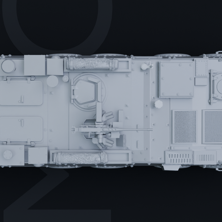 3D Printable Swiss MOWAG III ABC Aufkl.Fz. NBC recon vehicle by The ...