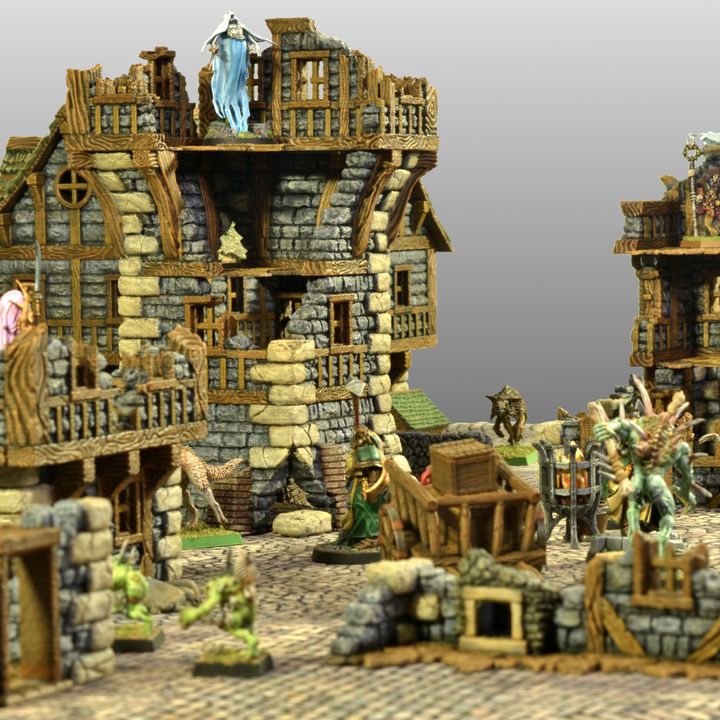 3D Printable [Commercial License] The Ruined Village by Dani Amengual