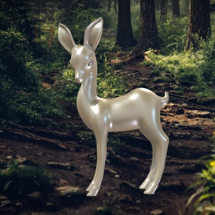 3D Printable cute fawns base ia by david martin