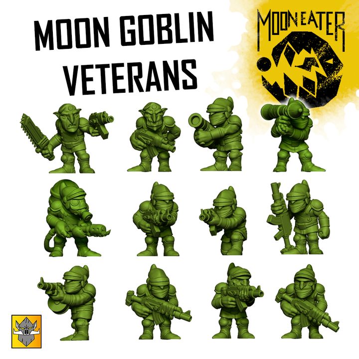 3D Printable Moon goblin veterans by BADTUSK GAME
