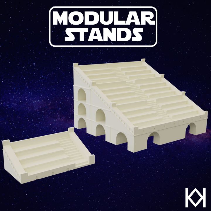 3D Printable Modular Race Track Stands - Perfect to show off your Minis ...