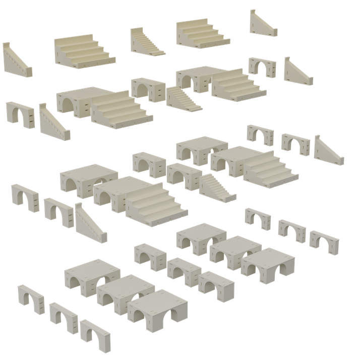 3D Printable Modular Race Track Stands - Perfect to show off your Minis ...