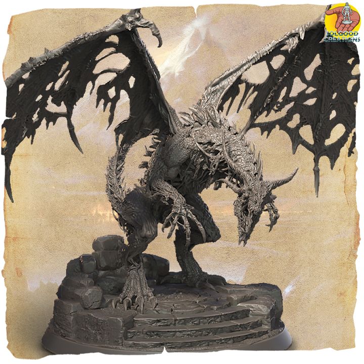 3D Printable Dragon The Rotten Shadow by SolGood Creations
