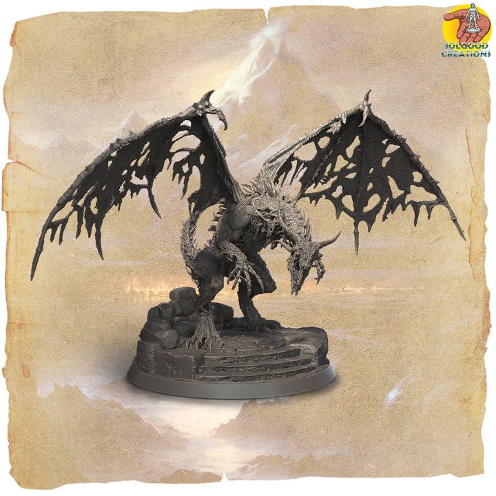 3D Printable Dragon The Rotten Shadow by SolGood Creations