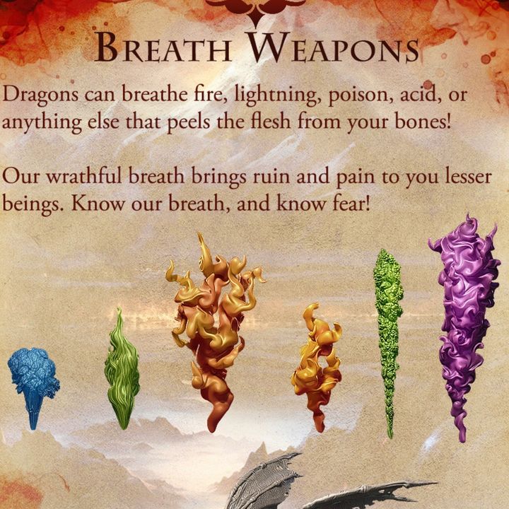 3D Printable Breath Weapons for the Dragons by SolGood Creations