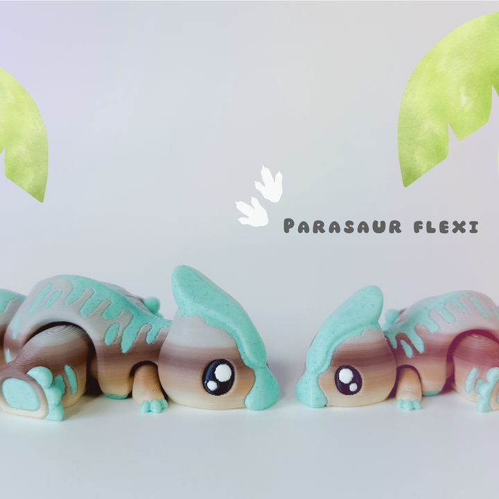 3D Printable Parasaur flexi by Layersingreen