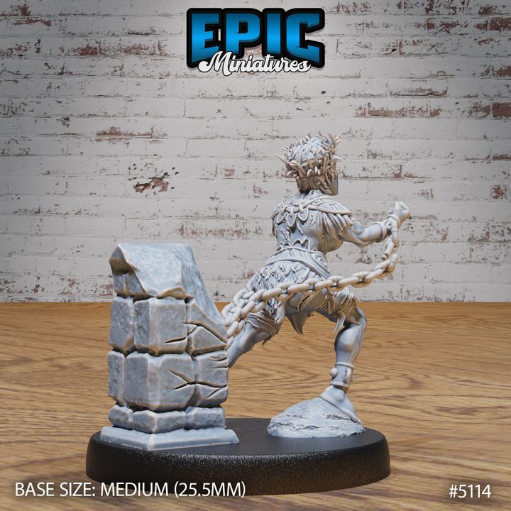 3D Printable Slave Halfling Set / Prisoner / Captured Humanoid / Prison ...