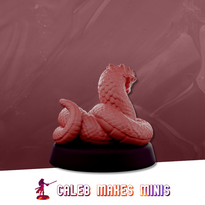 3D Printable Venomous Snake Familiar [PRE-SUPPORTED] | Followers ...