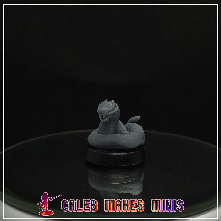 3D Printable Venomous Snake Familiar [PRE-SUPPORTED] | Followers ...