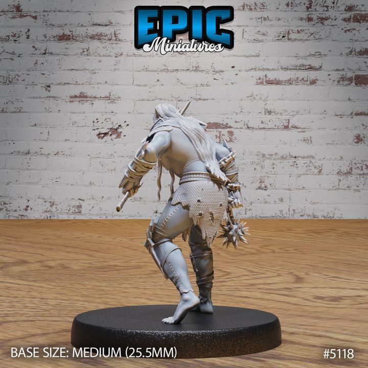 3D Printable Half-Drow Slave Master Set / Human Dark Elve Hybrid Jailer ...