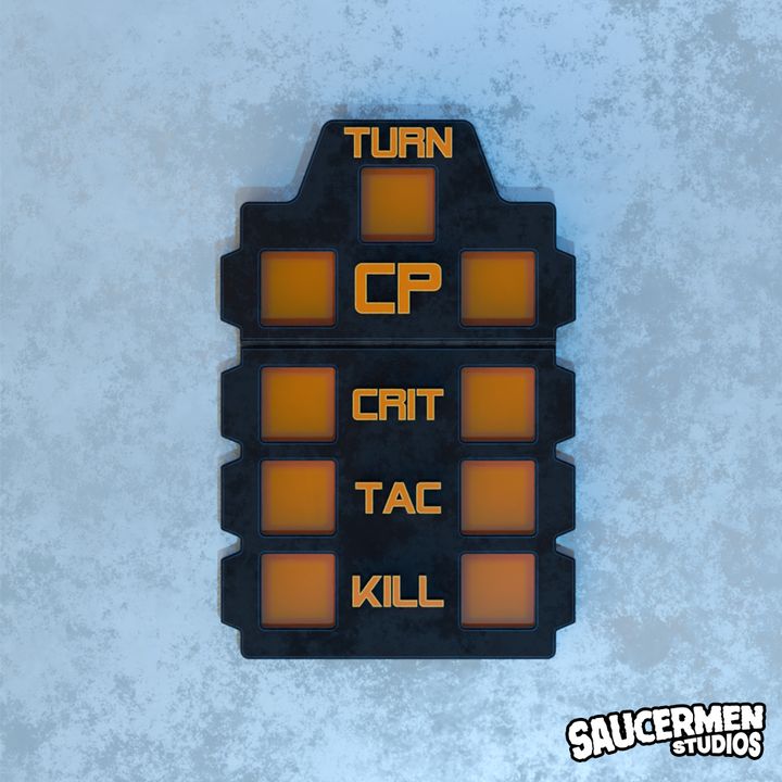 3D Printable Kill Team 2024 Score Tracker Dashboard by Saucermen Studios