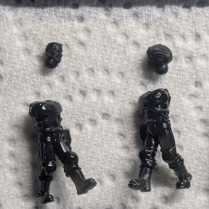 3D Printable 28mm Modular Mech Pilot On Foot by John Bear Ross