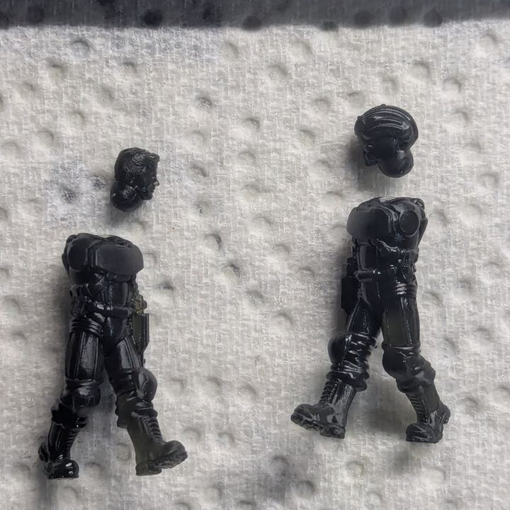 3D Printable 28mm Modular Mech Pilot On Foot by John Bear Ross