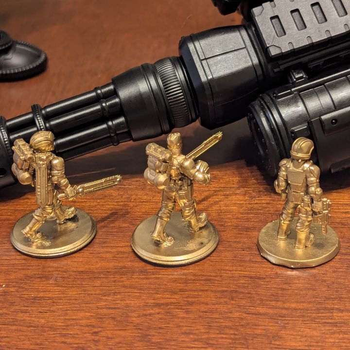 3D Printable 28mm Modular Mech Pilot On Foot by John Bear Ross