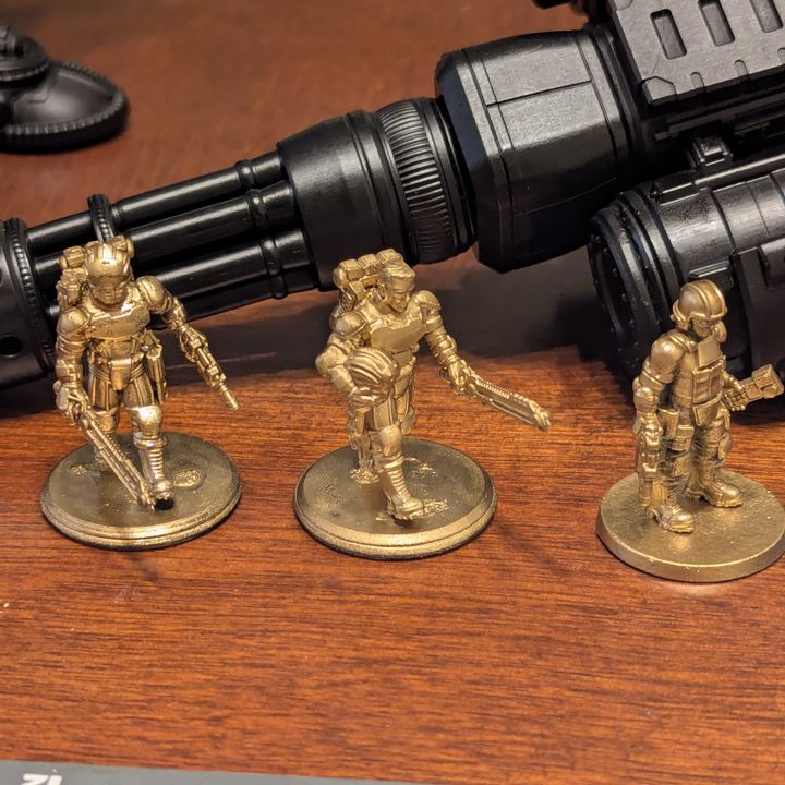 3D Printable 28mm Modular Mech Pilot On Foot by John Bear Ross