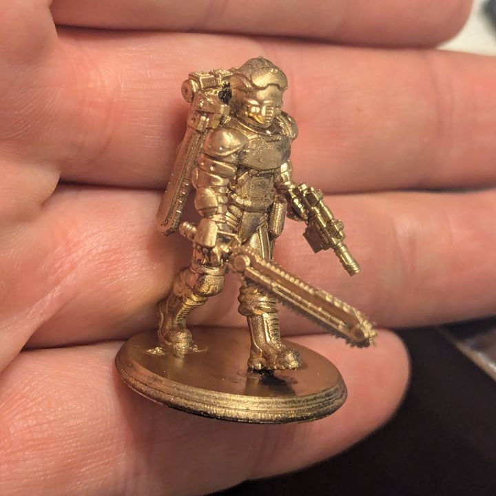 3D Printable 28mm Modular Mech Pilot On Foot by John Bear Ross