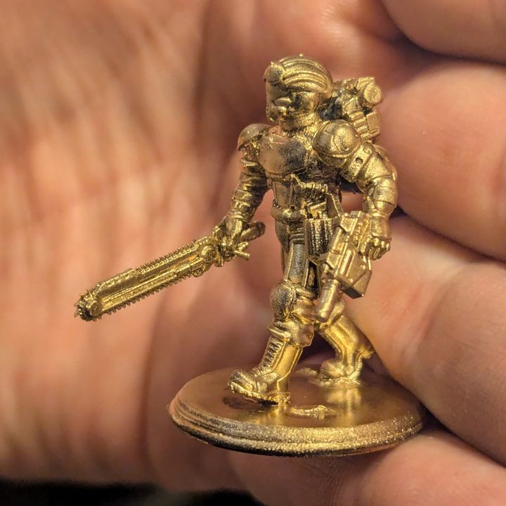 3D Printable 28mm Modular Mech Pilot On Foot by John Bear Ross