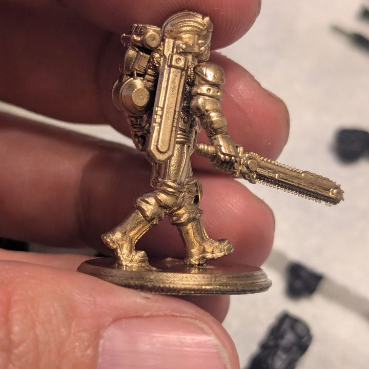 3D Printable 28mm Modular Mech Pilot On Foot by John Bear Ross