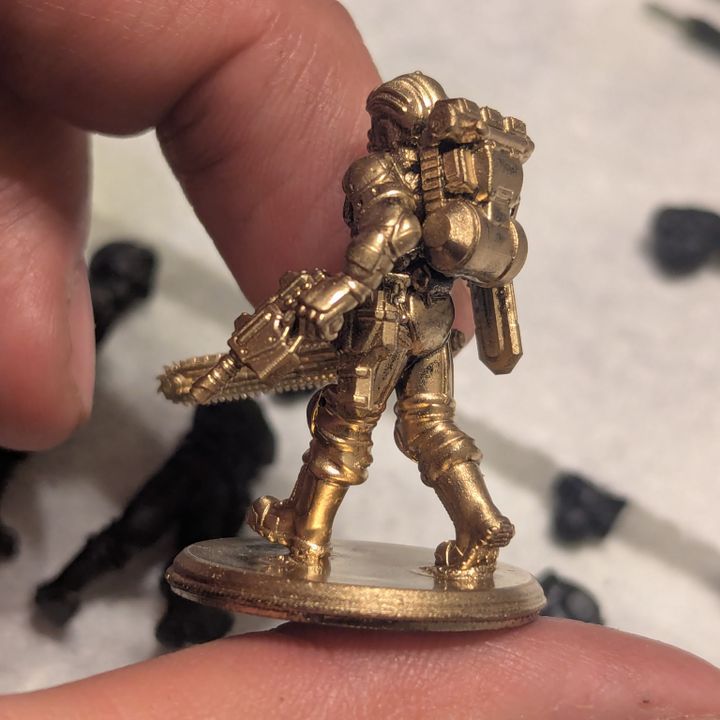 3D Printable 28mm Modular Mech Pilot On Foot by John Bear Ross