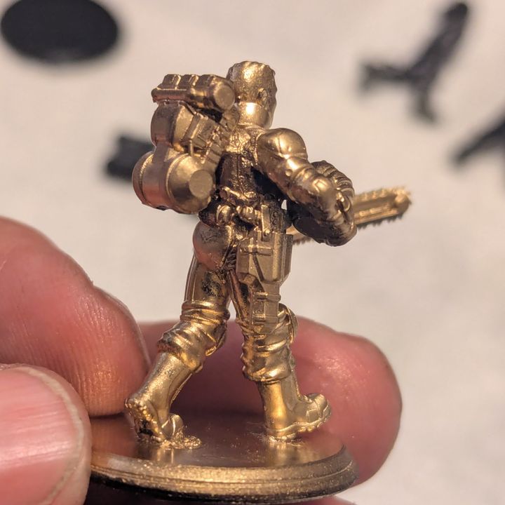 3D Printable 28mm Modular Mech Pilot On Foot by John Bear Ross
