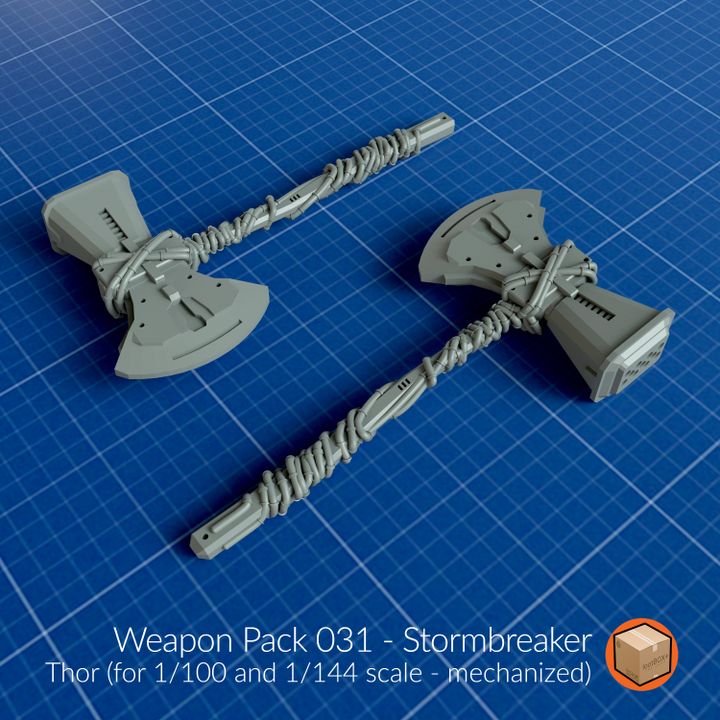 3D Printable WEAPON PACK 031 by Norman Caguiat