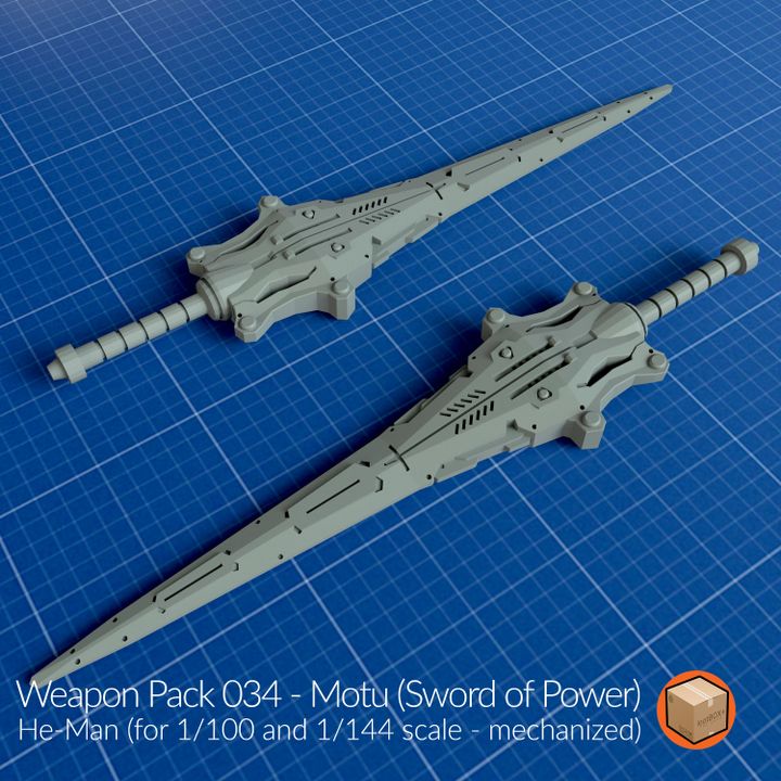 3D Printable WEAPON PACK 034 by Norman Caguiat
